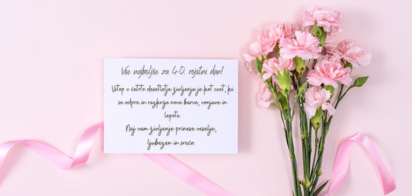 Verzi za 40 let - za rojstni dan in obletnico poroke