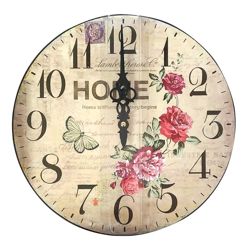 Stenske ure okrogla vintage home | Bima Slovenija